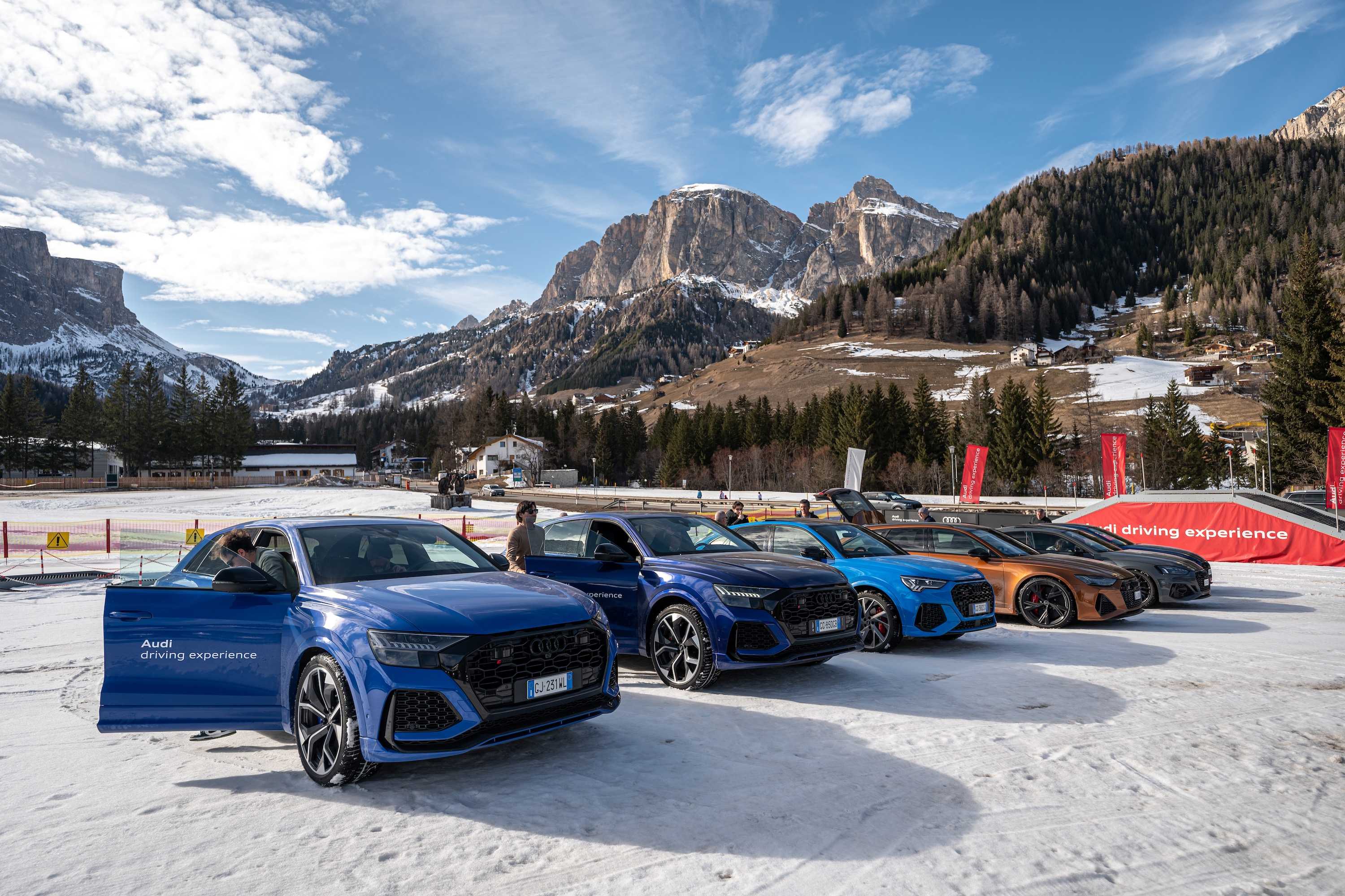 Audi ice driving experience in Alta Badia | myAudi Experience