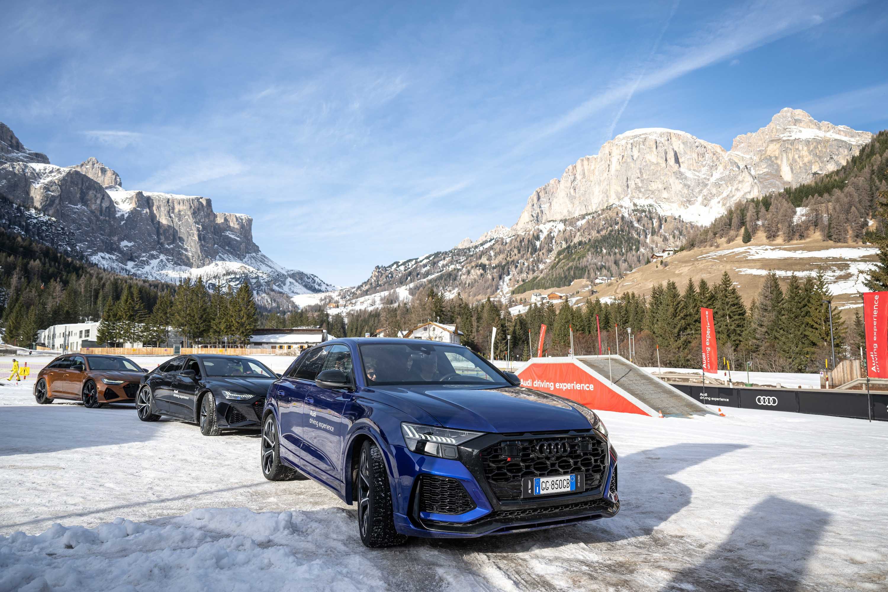 Audi ice driving experience in Alta Badia | myAudi Experience